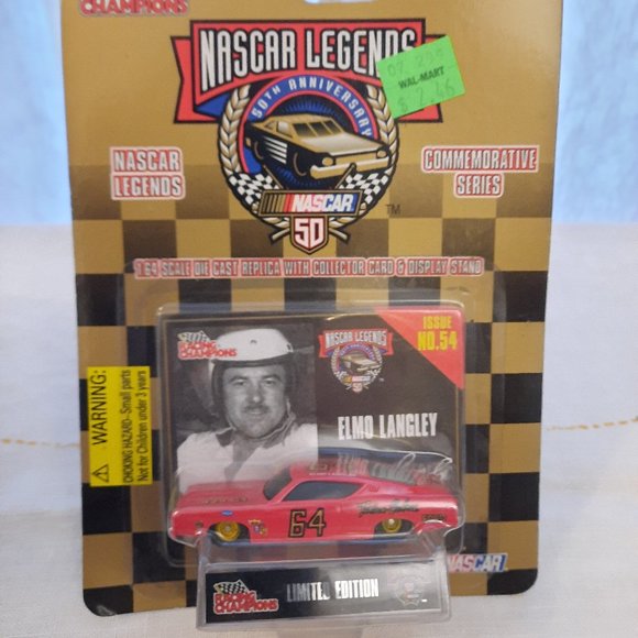 Nascar | Other | Vtg Limited Nascar Legends 5th Elmo Langley 64 Issue ...